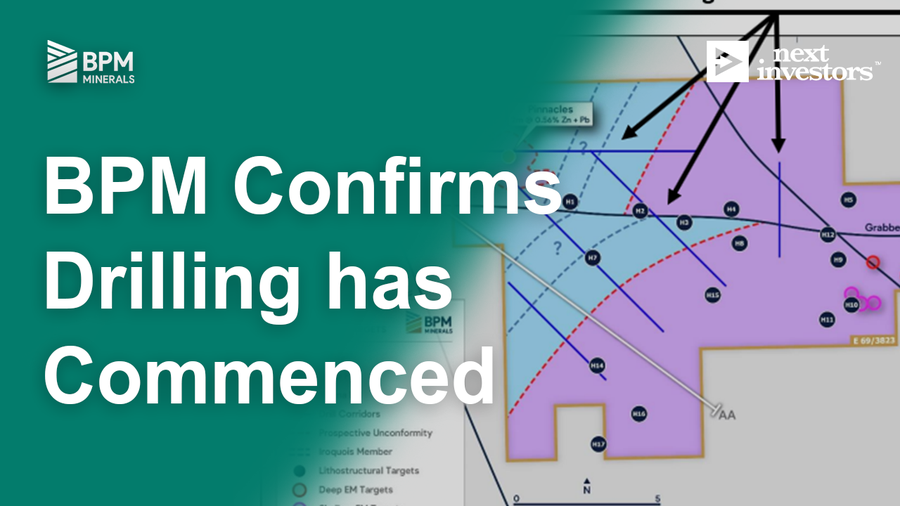 $10M capped BPM drilling now, 40km along strike from $223M capped ...