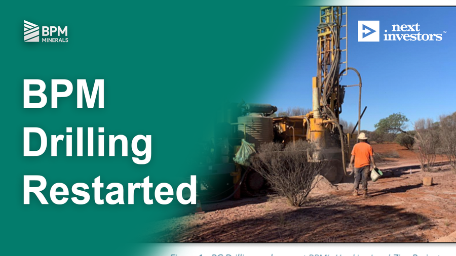 BPM drilling restarted - tiny market cap leveraged to success