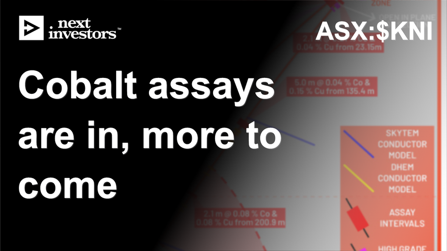 Kuniko's cobalt assays are in, more to come