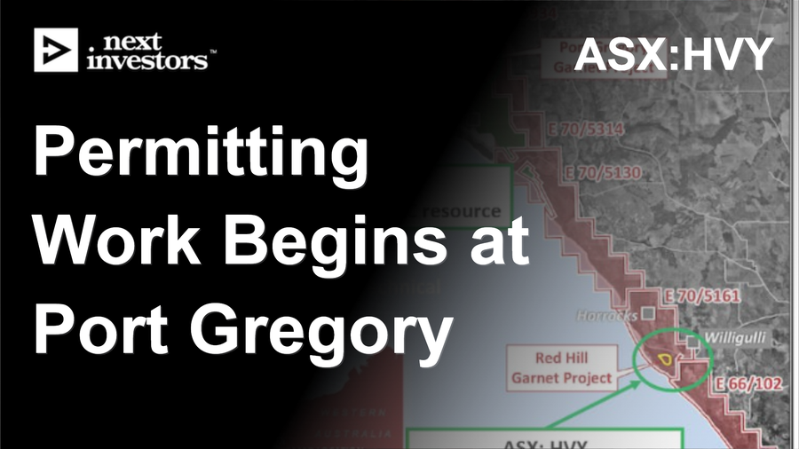 HVY starts permitting for garnet project