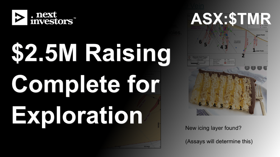 TMR completes $2.5M capital raise - Maiden resource next.