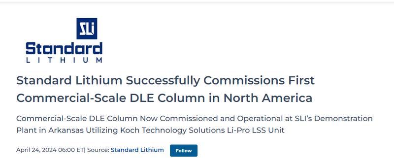 PFE’s neighbour commissions USA’s biggest DLE plant