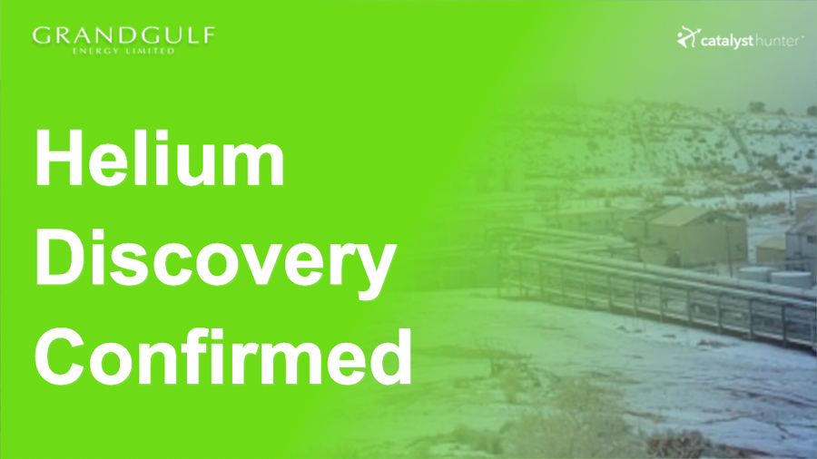 GGE confirms helium discovery - next step is to bring it to the surface